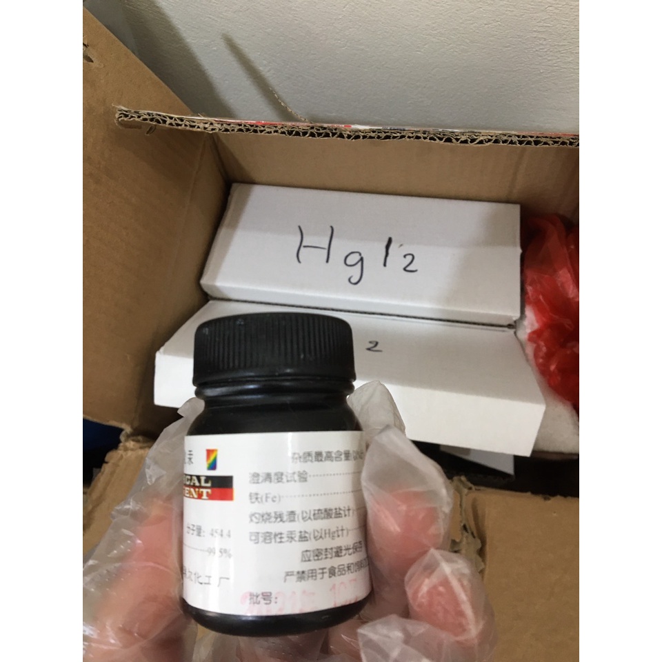 Mua Hóa chất Mercury(II) iodide HgI2 cas:7774-29-0 chai 100g giá rẻ ...