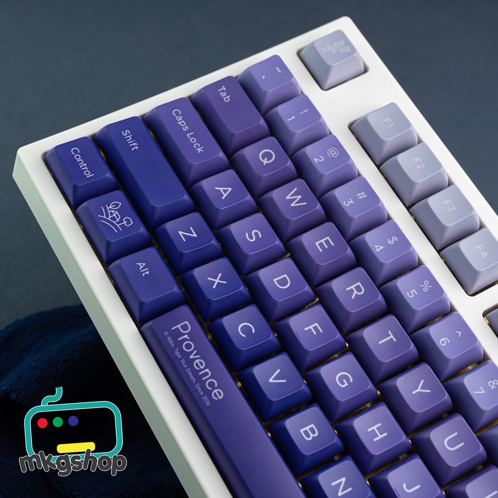 Keycap AKKO Provence Lavender, Nhựa PBT In Nhiệt Dyesub, 125 Nút Bàn ...