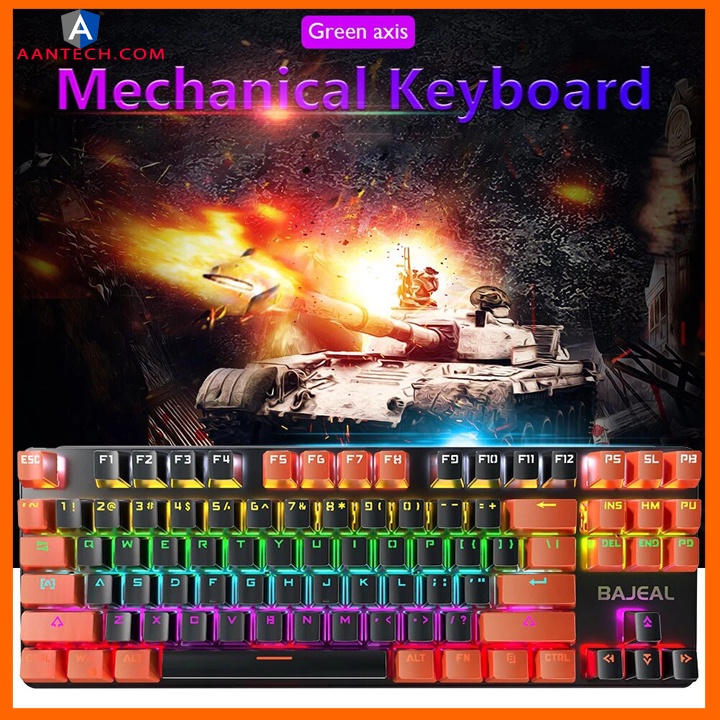 Mua Bàn Phím Cơ Gaming Máy Vi Tính K200 TKL Có Dây Đèn Led Keyboard ...
