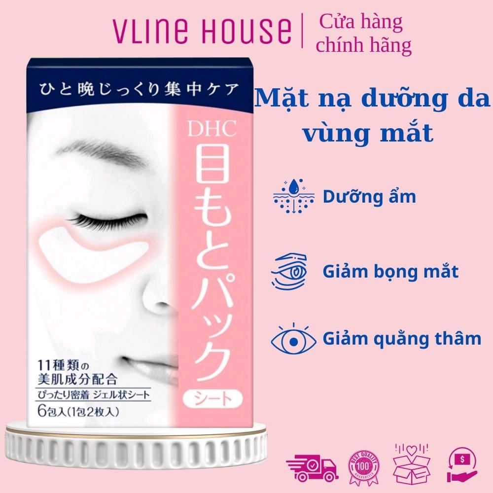 Mặt nạ dưỡng da vùng mắt DHC Pack Sheet Eyes hộp 6 miếng Vline House | Shopee Việt Nam