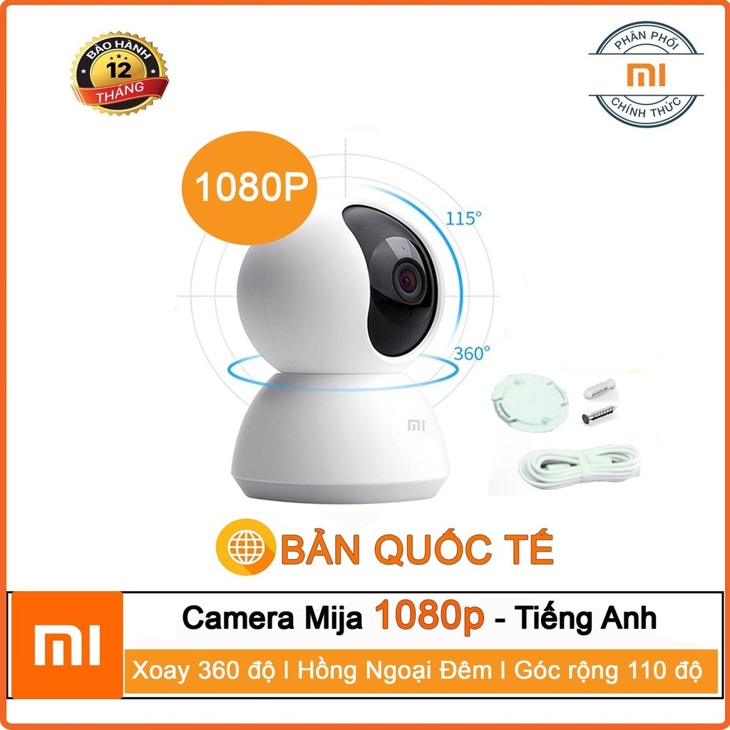 Camera giám sát Mi Home Security Camera 360° 1080p (kèm nguồn 5v-2a ...