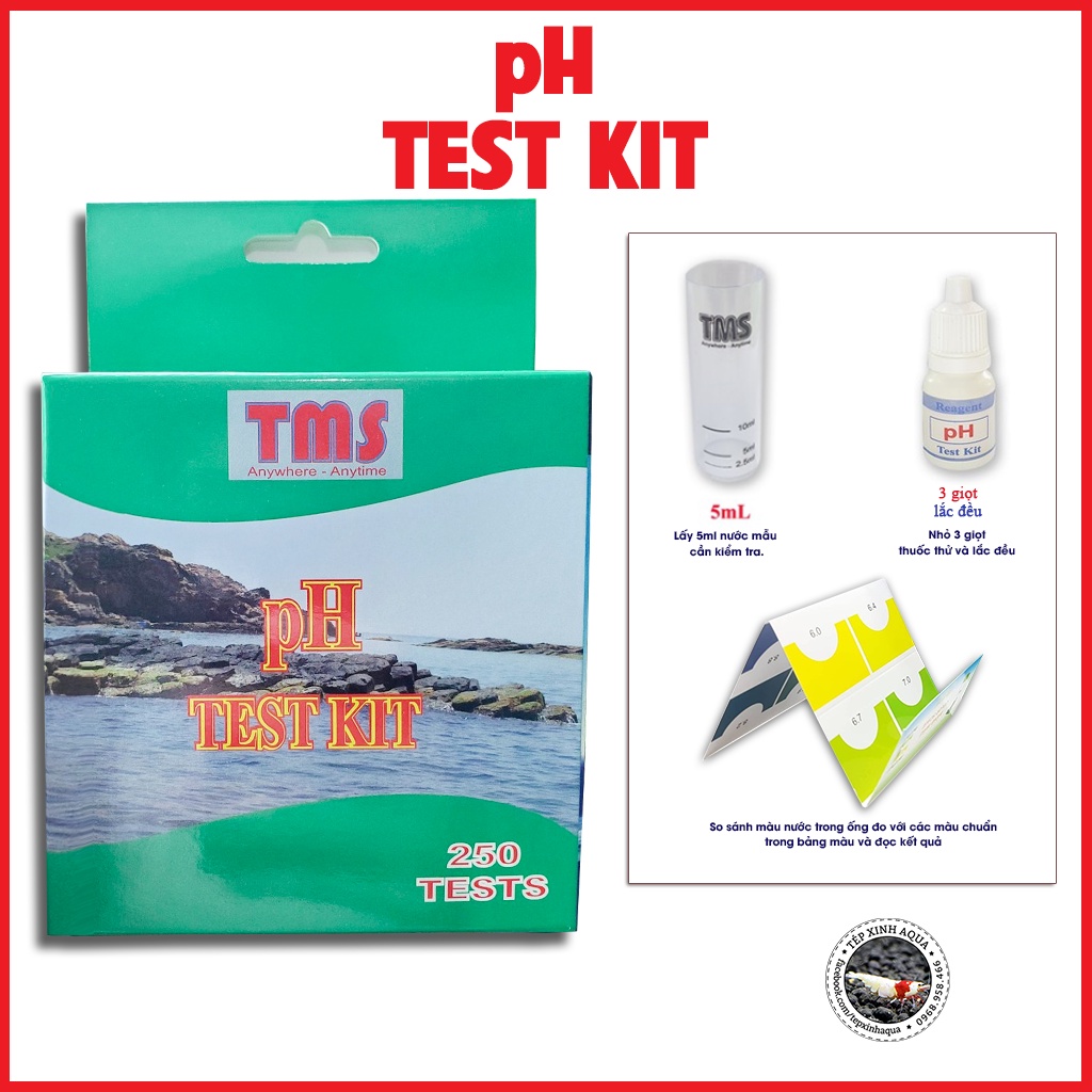 Mua Dung dịch kiểm tra nước - test nước đo pH - Kit đo PH - Bộ đo PH ...