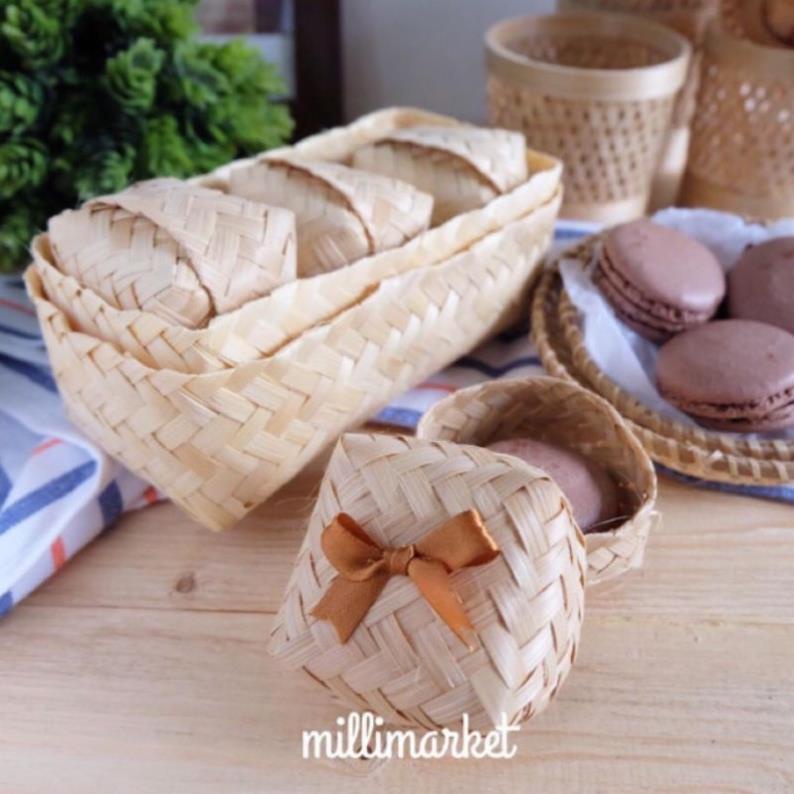 Mua Tre tự nhiên- Hộp quà mini bằng tre/ hộp tre mini/ làn tre mini/giỏ ...