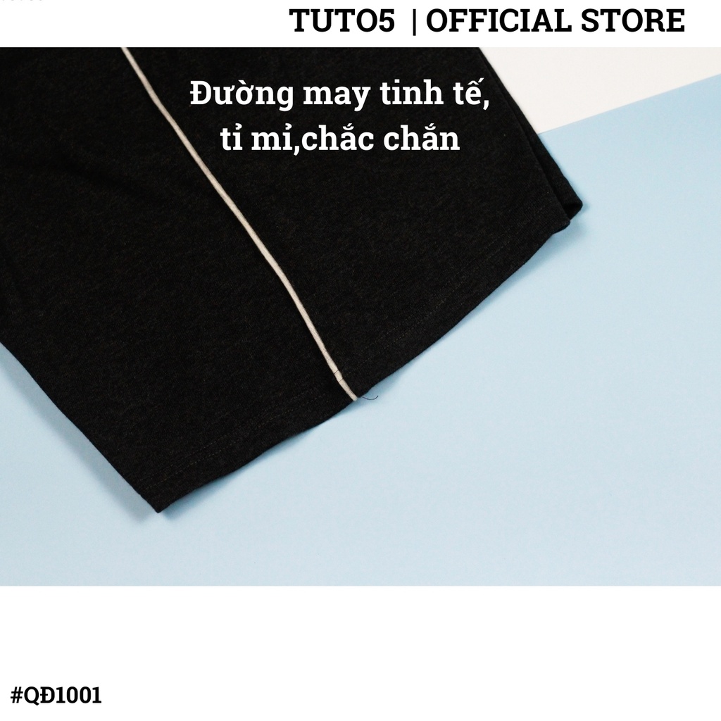 Quần short nam cao cấp đùi vải mặc nhà TUTO5 trung niên trơn basic chất nỉ xịn thun dáng thể ...