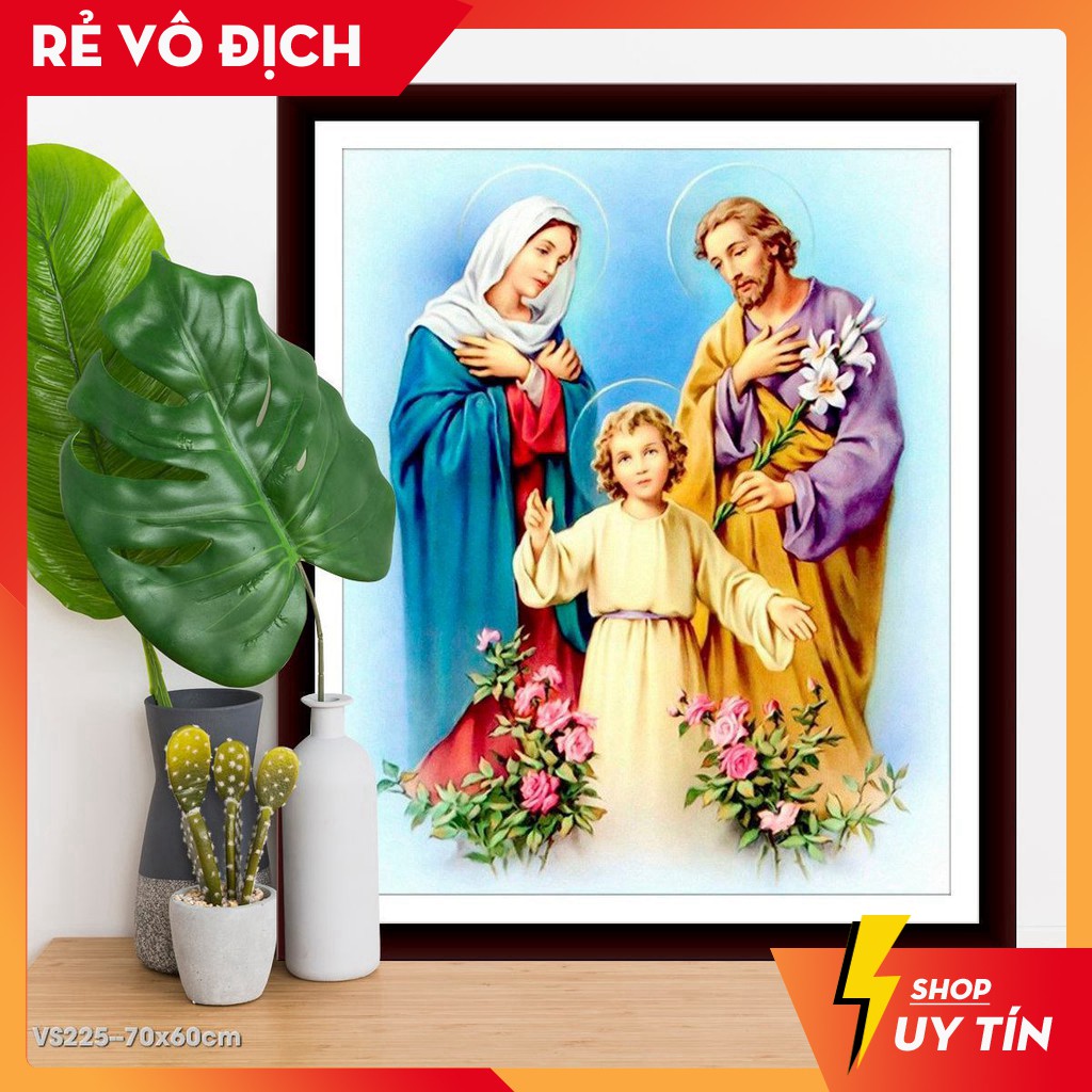 [⚡HOT SALE⚡] Tranh đính đá venus CHÚA GIA VS225 kích thước 70x60cm ...