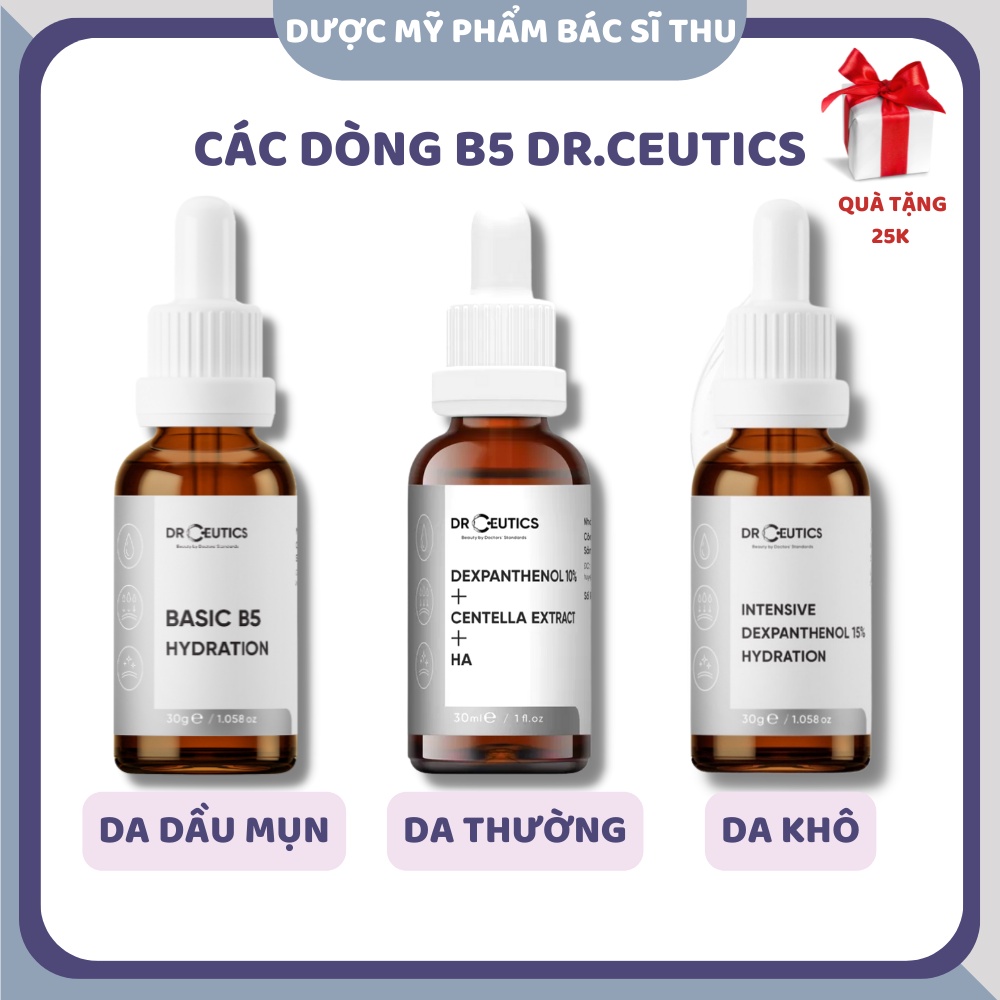 Mua Serum B5 Dr.Ceutics các dòng Basic da dầu mụn, Rau má da thường ...