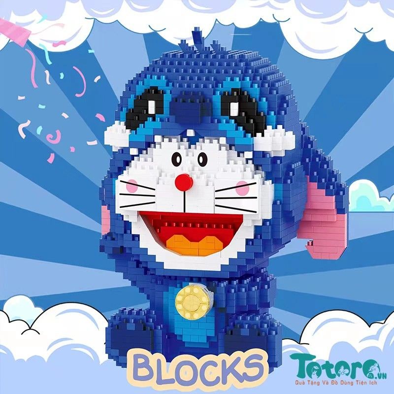 Mua Bộ đồ chơi xếp hình Lego Doraemon cosplay Thần Tài Disney Mario Toy ...