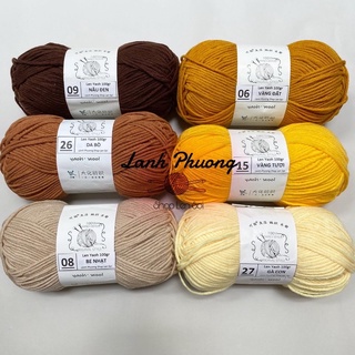 Len Yaoh, Len Yaoh Love Wool Sợi To 3mm Cuộn 100gr Đan Móc Thu Đông ...