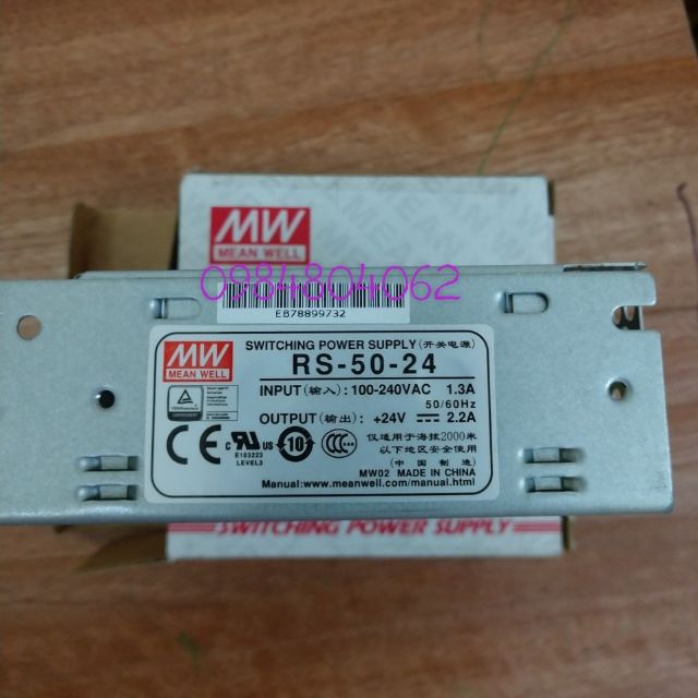 Nguồn Meanwell RS-50-24 (50w-24vdc-2.1a) | Shopee Việt Nam