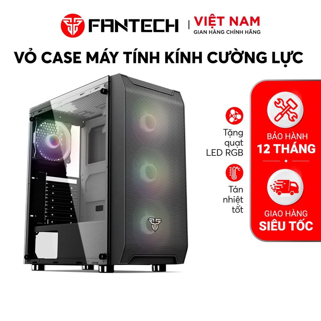 Mua Vỏ Case Máy Tính Mặt Bên Kính Cường Lực FANTECH CG80 AERO Tặng Kèm ...