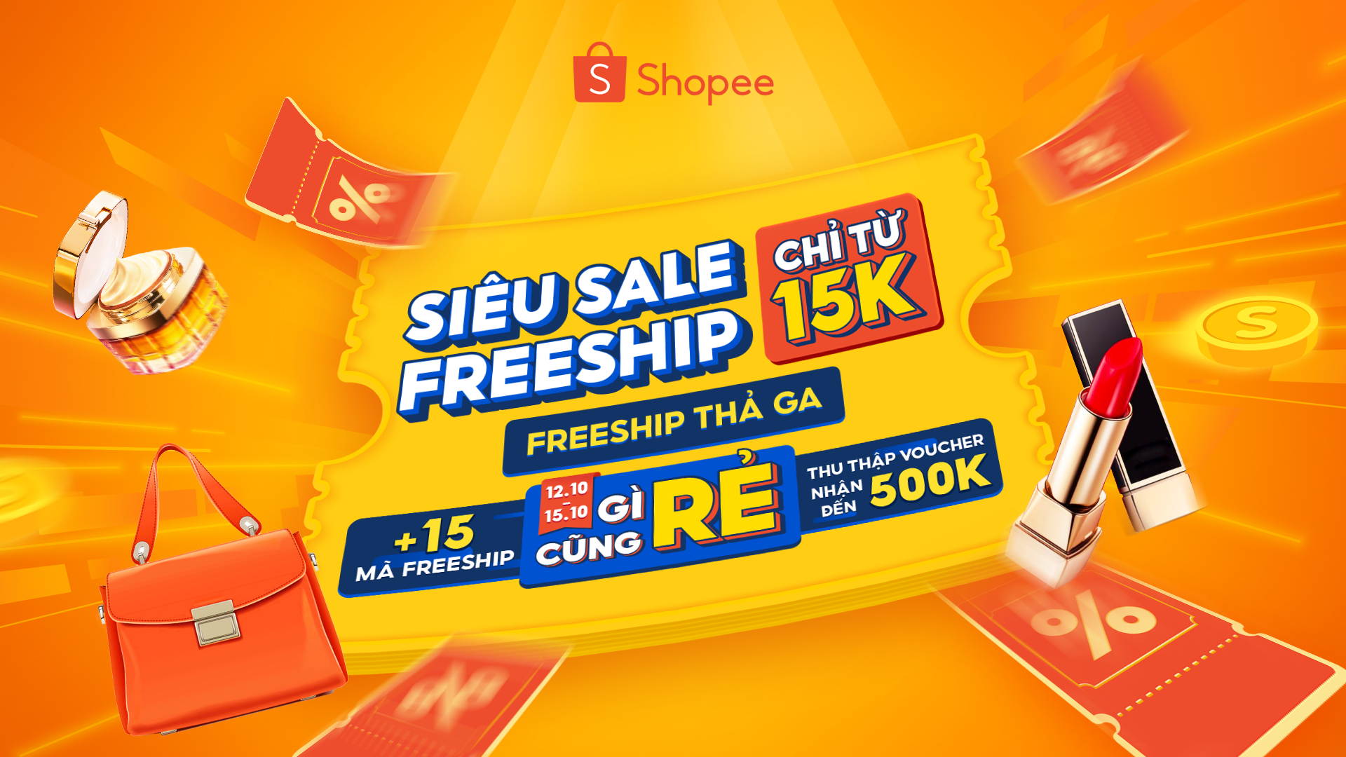 Siêu Sale Freeship | 15.10 Shopee Sale Giữa Tháng | Shopee Việt Nam