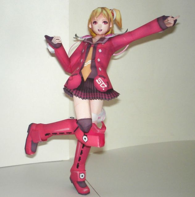 Mô hình giấy anime girl Phantasy Star Portable 2 “Emilia Percival” – Đồ ...