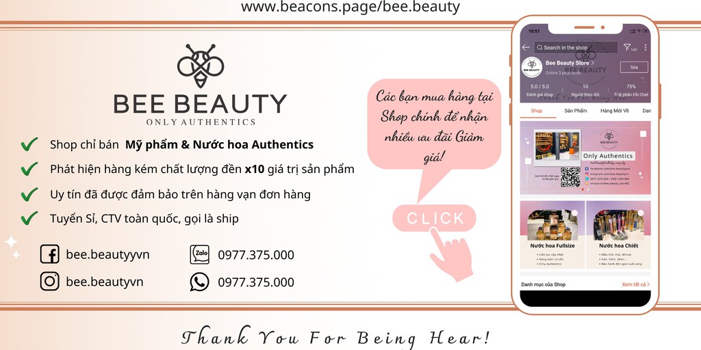niche_bee_beauty, Cửa hàng trực tuyến | Shopee Việt Nam