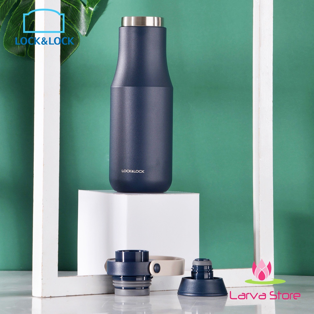 Bình giữ nhiệt Lock&Lock Metro Double LHC4202 NVY Xanh than 470ml ...