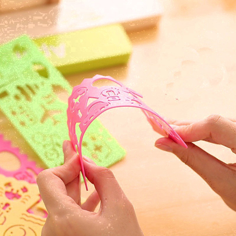 Kids Drawing Template Lovely Ruler Drafting Stencil Pattern Symbols ...