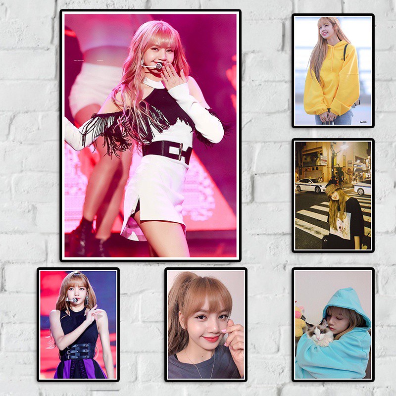 Mua Tranh Vẽ Ca Sĩ Và Vũ Công Blackpink LISA Bằng Giấy Màu Trắng Trang ...