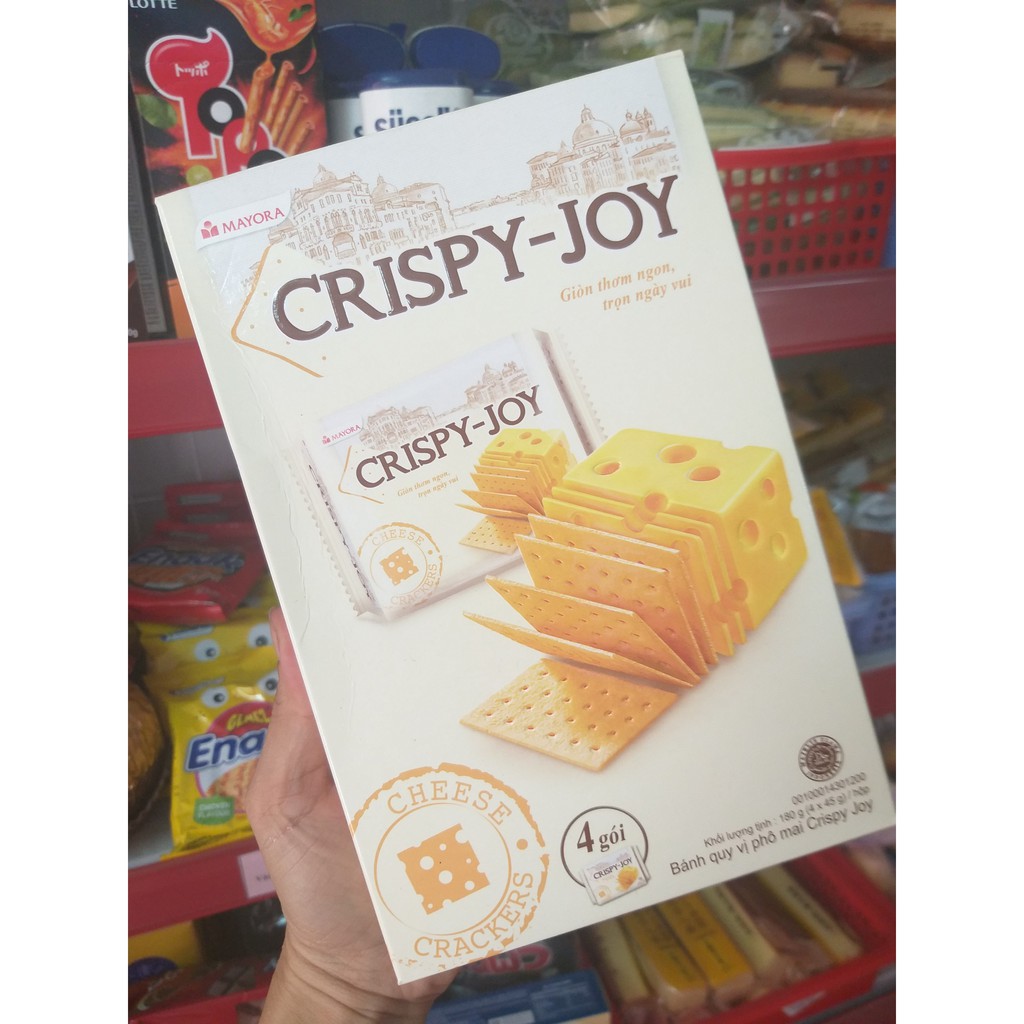 Bánh quy vị Phô mai Crispy Joy 180g | BigBuy360 - bigbuy360.vn