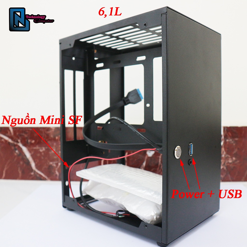 Vỏ Case D19 Sơn Tĩnh Điện Màu Đen Dành Cho Main Mini ITX PSU 1U SF ...