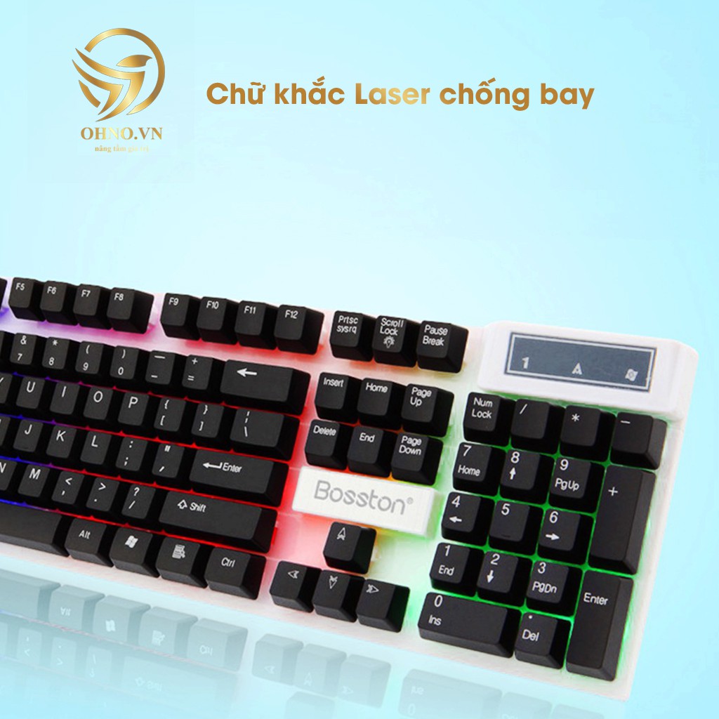 Mua Bộ Bàn Phím Chơi Game Bosston 808 Keyboard Bàn Phím Gaming Cơ Máy ...