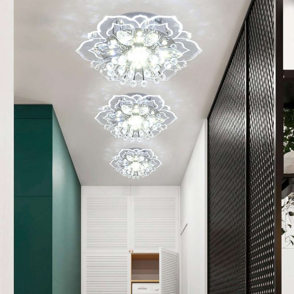 Đèn Trần Led Pha Lê Hiện Đại 9W Đèn Treo Cố Định Ánh Sáng Đèn Chùm ...