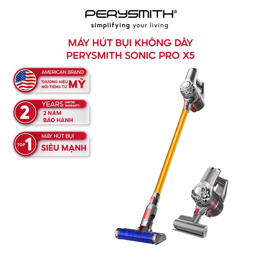 Mua Máy hút bụi cầm tay không dây PerySmith Sonic Pro X5 đa năng lực ...