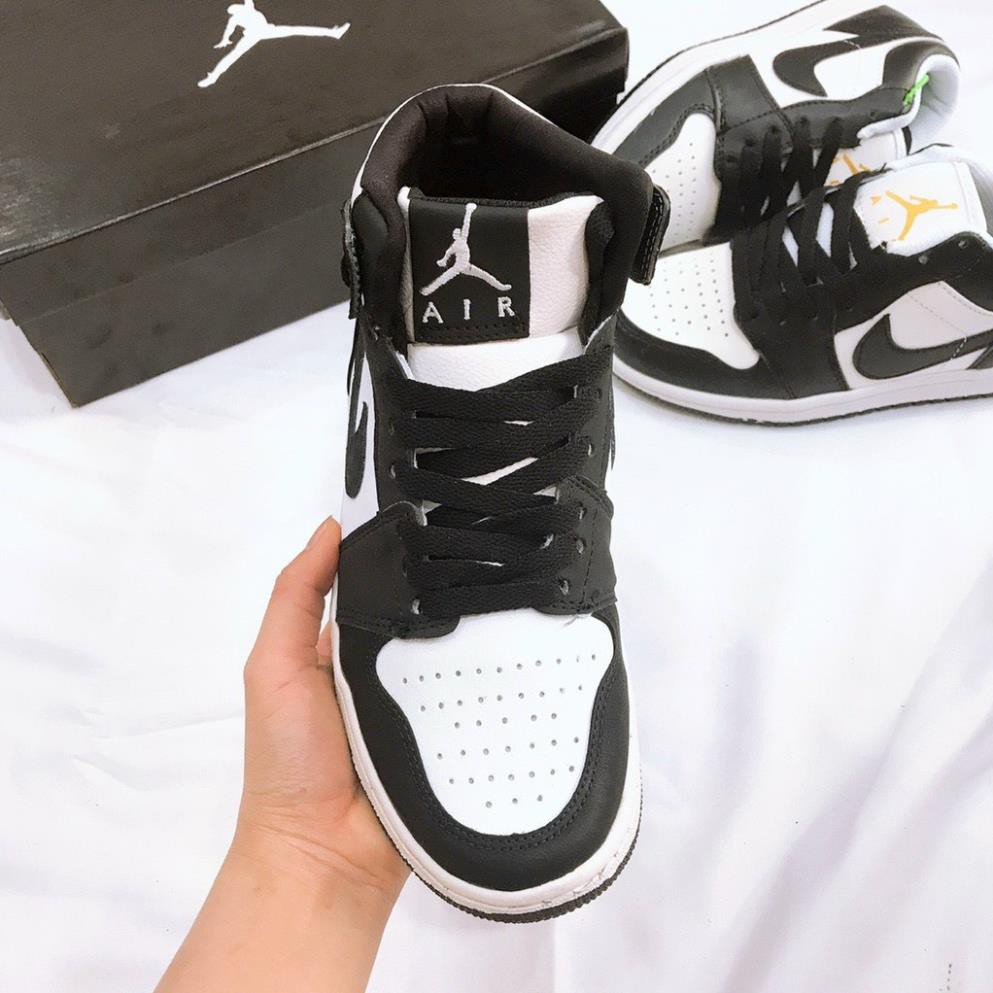 Mua SALE Giày Sneaker Nam Nữ Đen Trắng, Giày Nike Air Jordan 1 JD1 ...