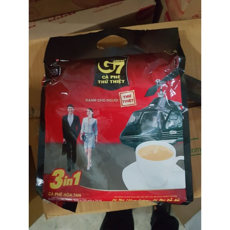 Cà phê hoà tan G7 3in1 bịch 50 gói Trung Nguyên date tháng 7 năm 2023 | BigBuy360 - bigbuy360.vn