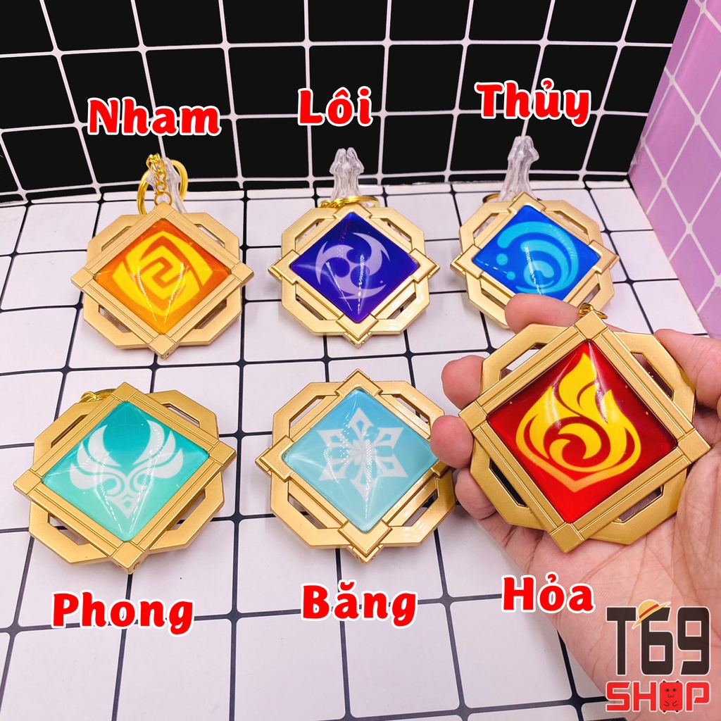 Mua Móc khóa kim loại Nguyên tố Vision game Genshin Impact: Inazuma ...