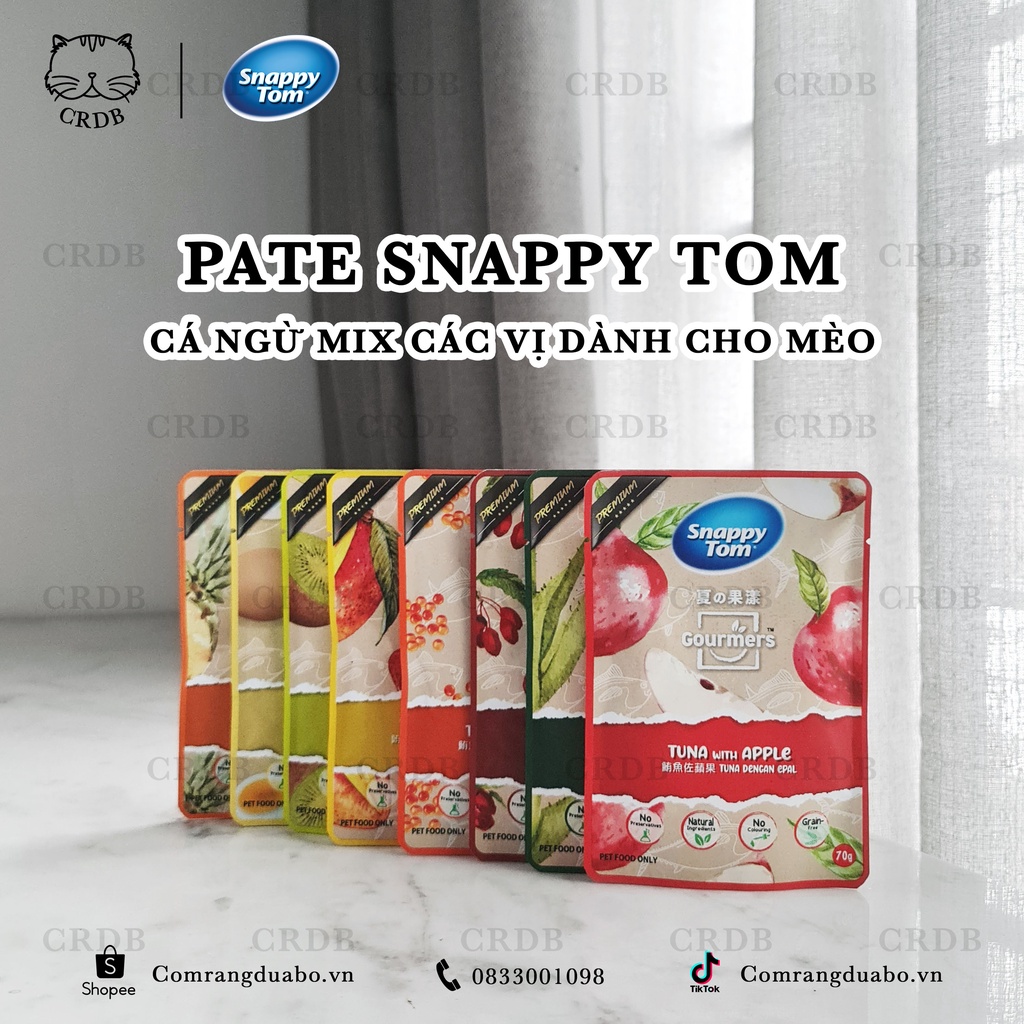 PATE TRÁI CÂY SNAPPY TOM DÀNH CHO MÈO - 70GR | Shopee Việt Nam