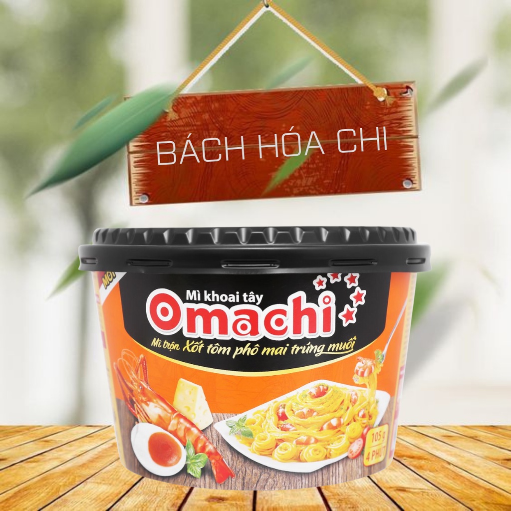 Thùng 12 tô Mì Omachi Xốt Tôm Phô Mai Trứng Muối Hộp 105G | Shopee Việt Nam