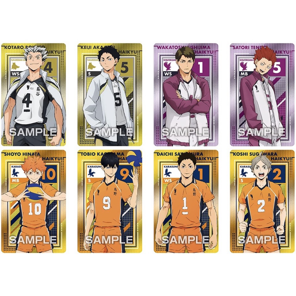 Mua Thẻ bài sưu tập nhân phẩm pack random Metal Card Haikyuu !! - Ensky ...