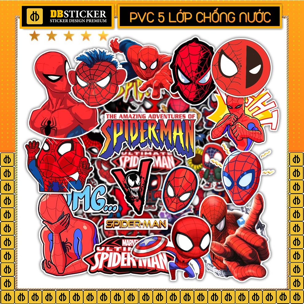 Mua Sticker Spider Man - Người Nhện | Dán Nón Bảo Hiêm, Điện Thoại ...