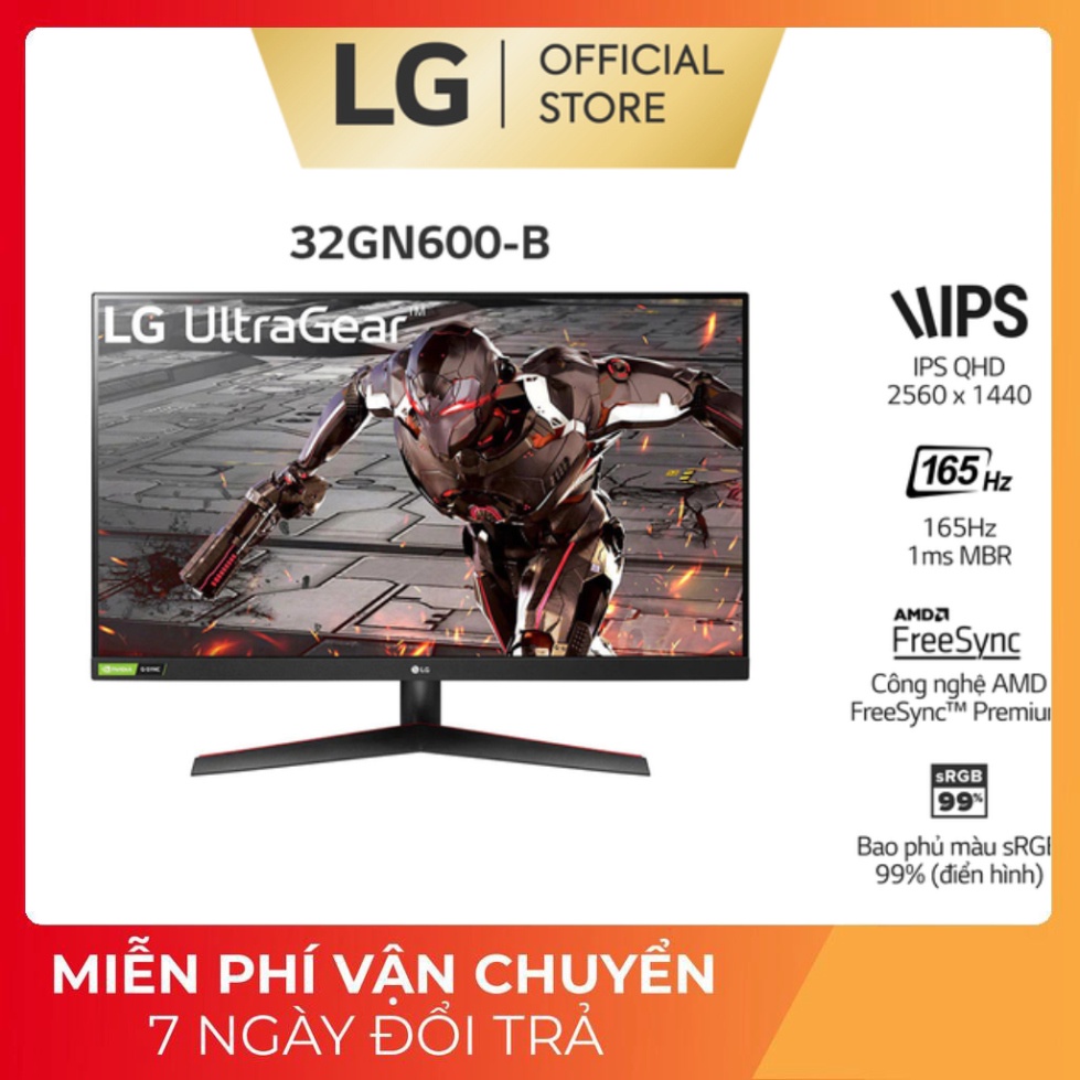Màn Hình LG 32GN600-B UltraGear™ 31.5'' VA QHD 165Hz 1ms MBR AMD ...