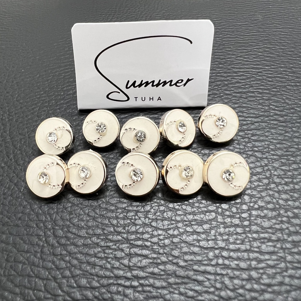 Mua Cúc nút khuy đính áo tròn đá ngọc trai nhân tạo cho sơ mi khoác dạ ...