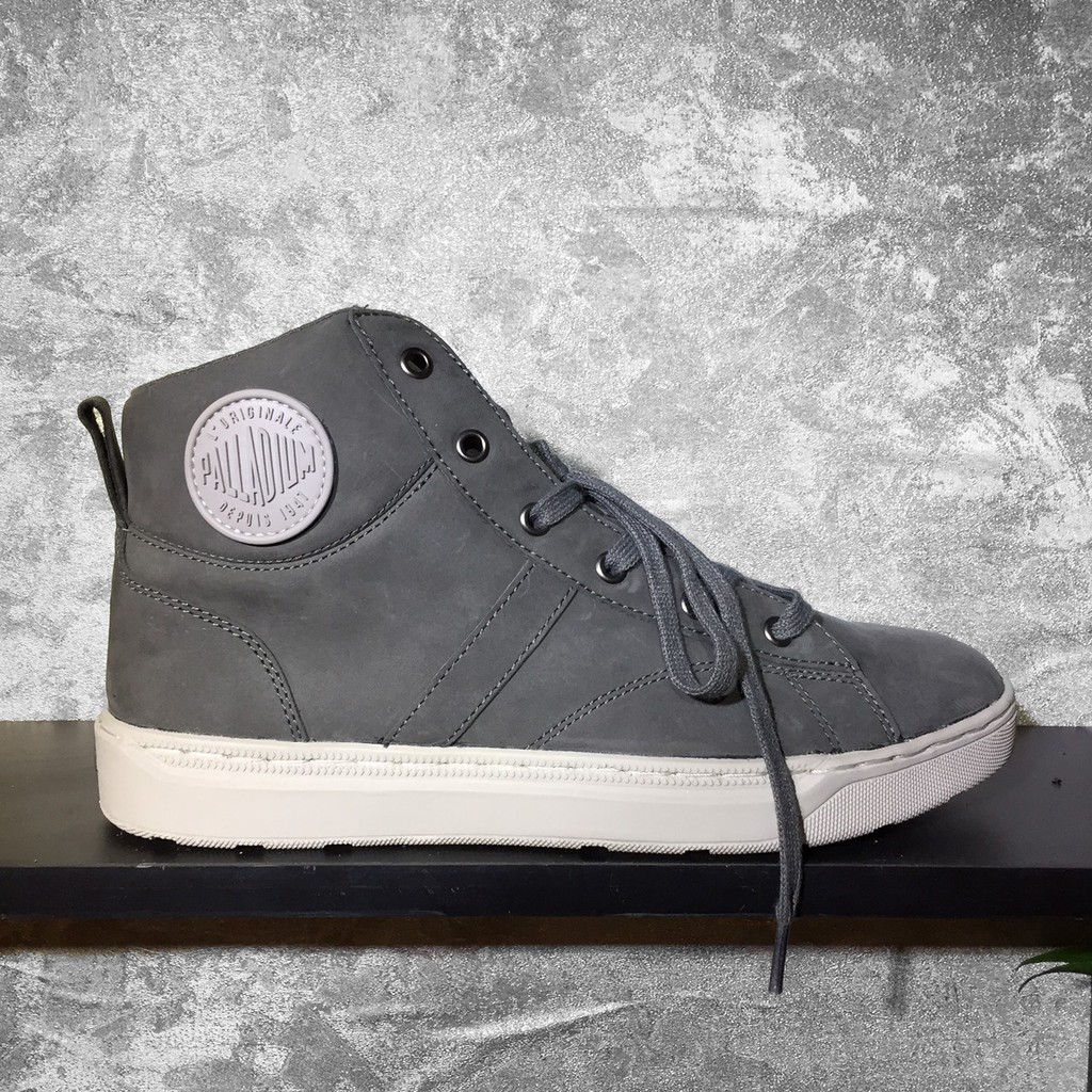Mua Giày Palladium da lộn xám cho nam mẫu cổ lửng giá rẻ nhất | TecKi.Vn