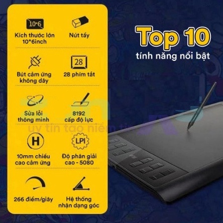 Mua Bảng vẽ điện tử GAOMON 1060 PRO 10x6 inch phiên bản mới sử dụng ...
