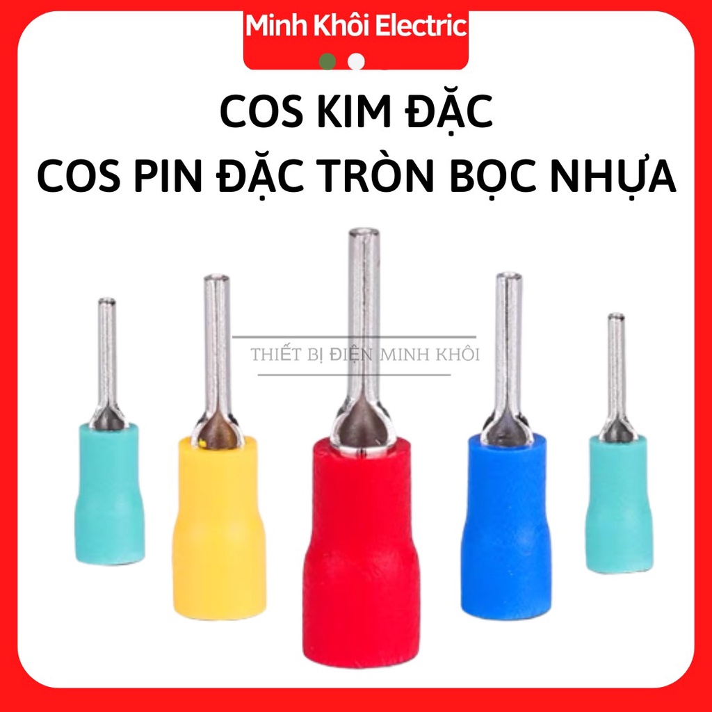 Mua Cos Kim Đặc combo 100c, Đầu cos pin tròn đặc,đầu cốt kim bấm nối ...