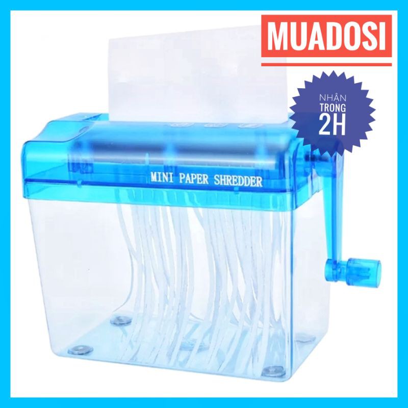 Máy Hủy Giấy Hủy Tài Liệu Mini Quay Tay Máy Cắt Giấy Mini | Shopee Việt Nam