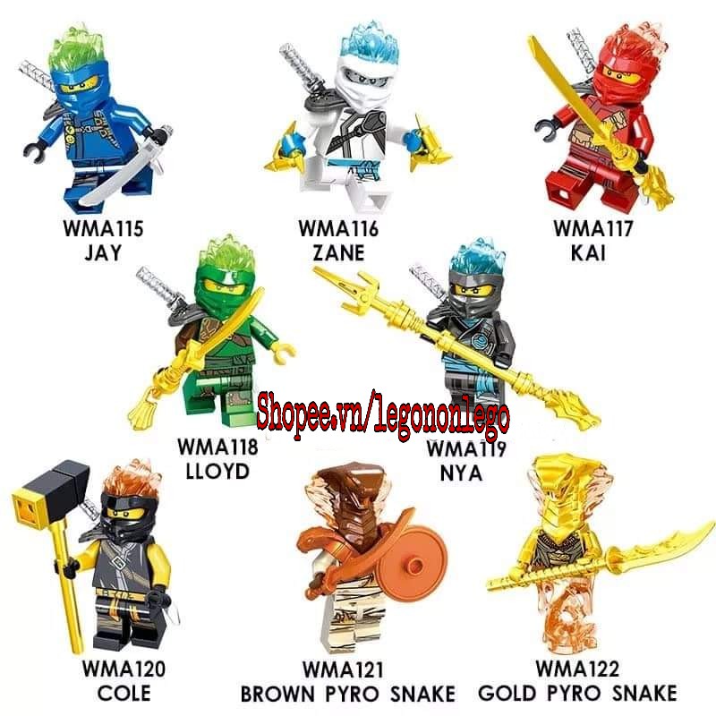 Minifgure các nhân vật lego Ninjago người rắn SS11 A115-122 – Đồ chơi ...