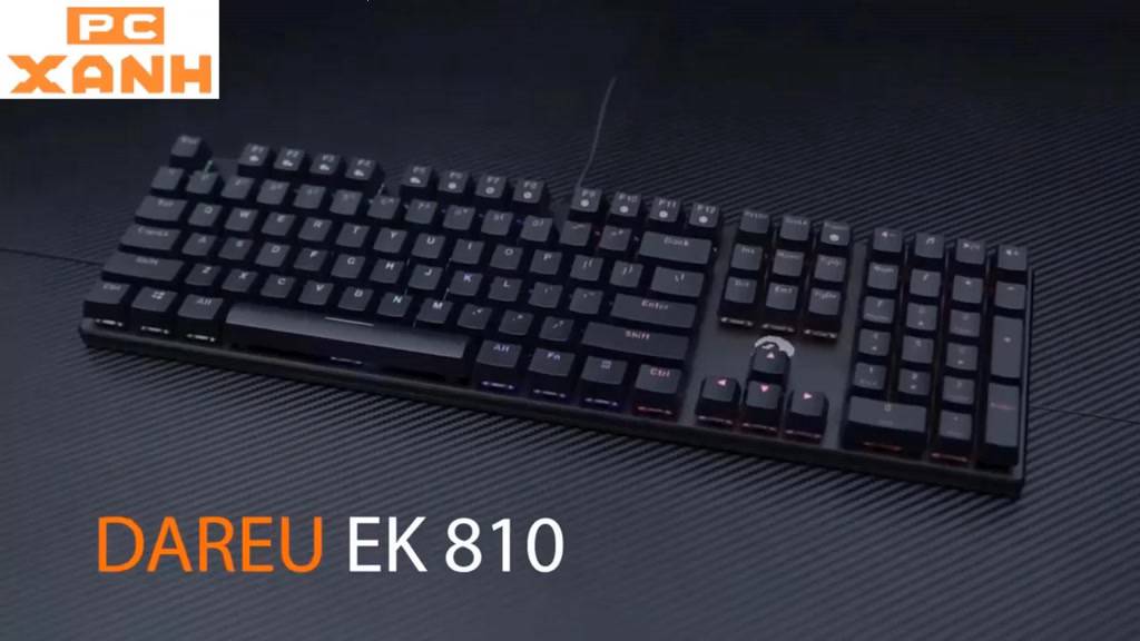 Bàn phím cơ gaming red switch brown blue switch EK810 full size led ...