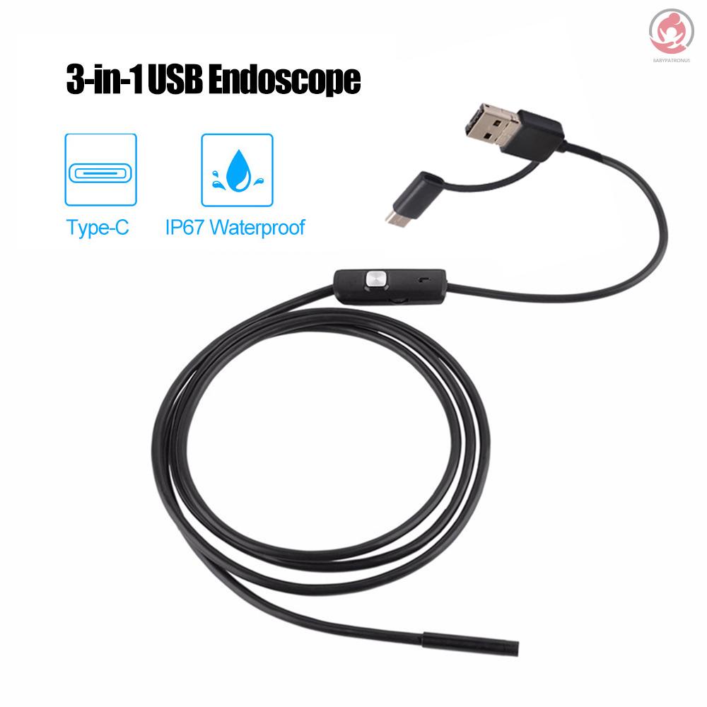 Mua Camera Nội Soi Công Nghiệp 3 Trong 1 Tích Hợp 6 Đèn LED IP67 USB ...