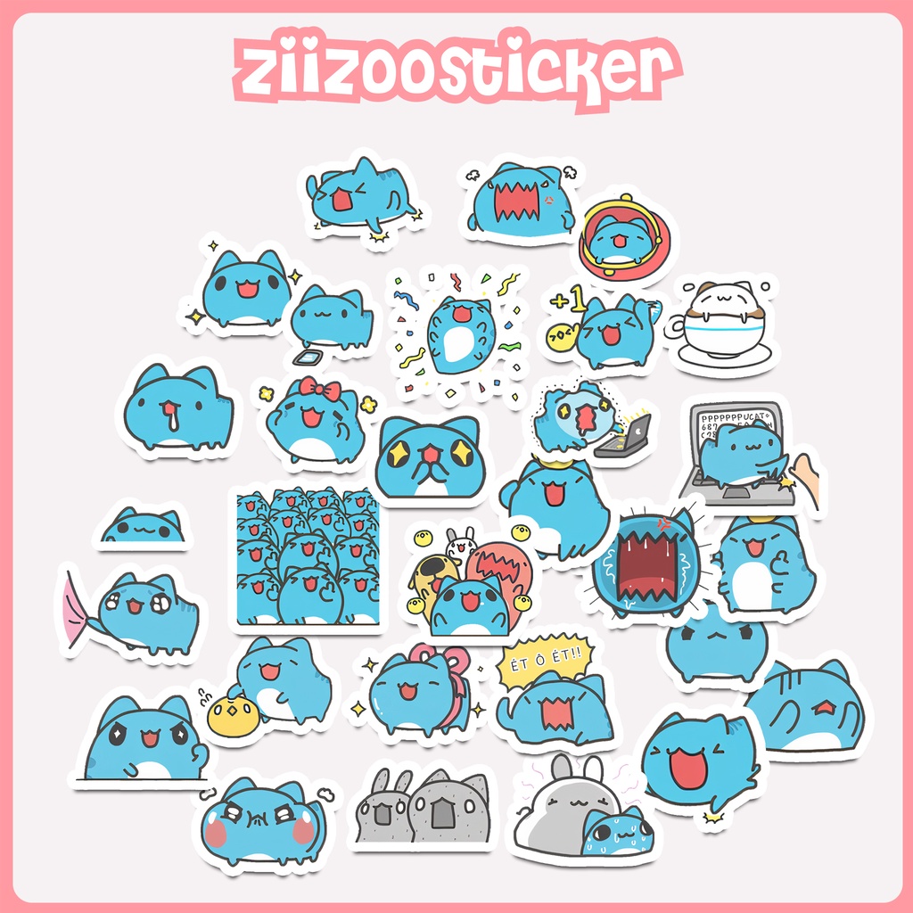Mua Set 30 Sticker Mèo Capoo Cute, hình dán trang trí điện thoại ...