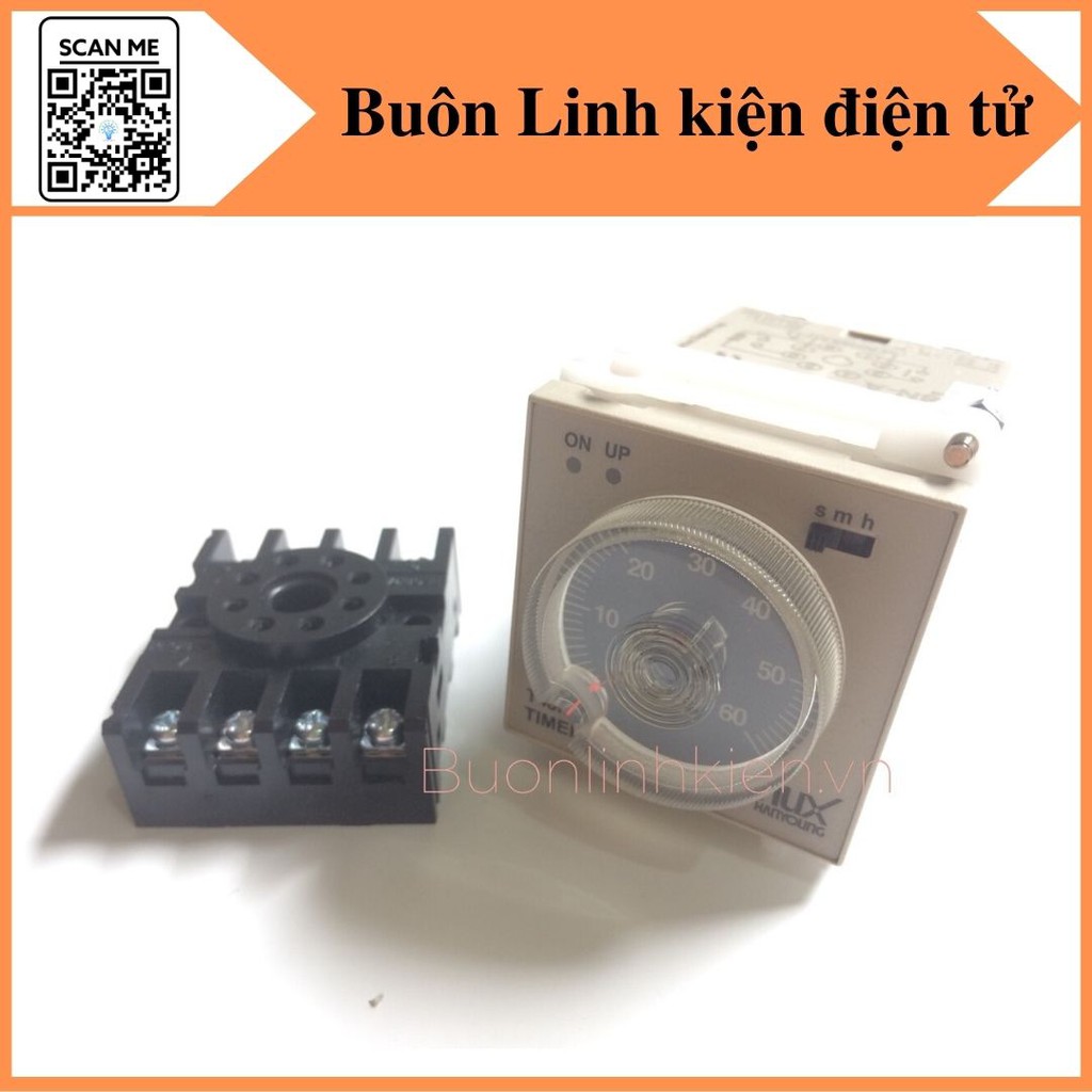 Timer rơ le thời gian T48N-60A Hanyoung Nux kèm Đế | Shopee Việt Nam