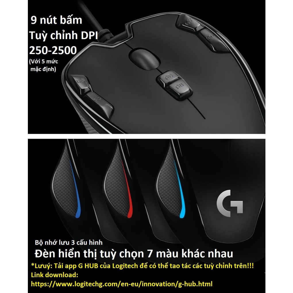 Chuột Gaming Logitech G300S Giá Rẻ Chính Hãng – VIKYR