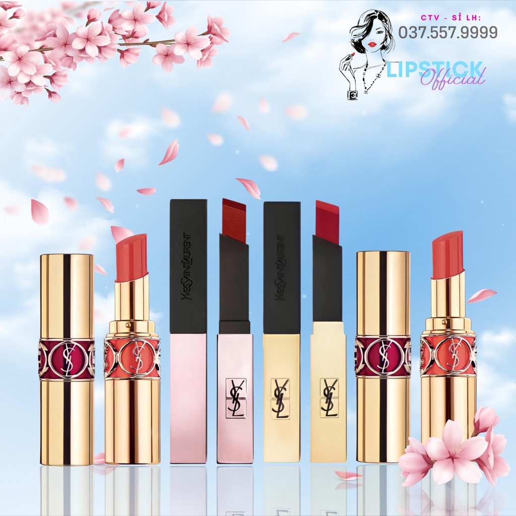 Son YSL Slim Velvet Rouge Pur Couture The Slim YSL Rouge Voluple Shine ...