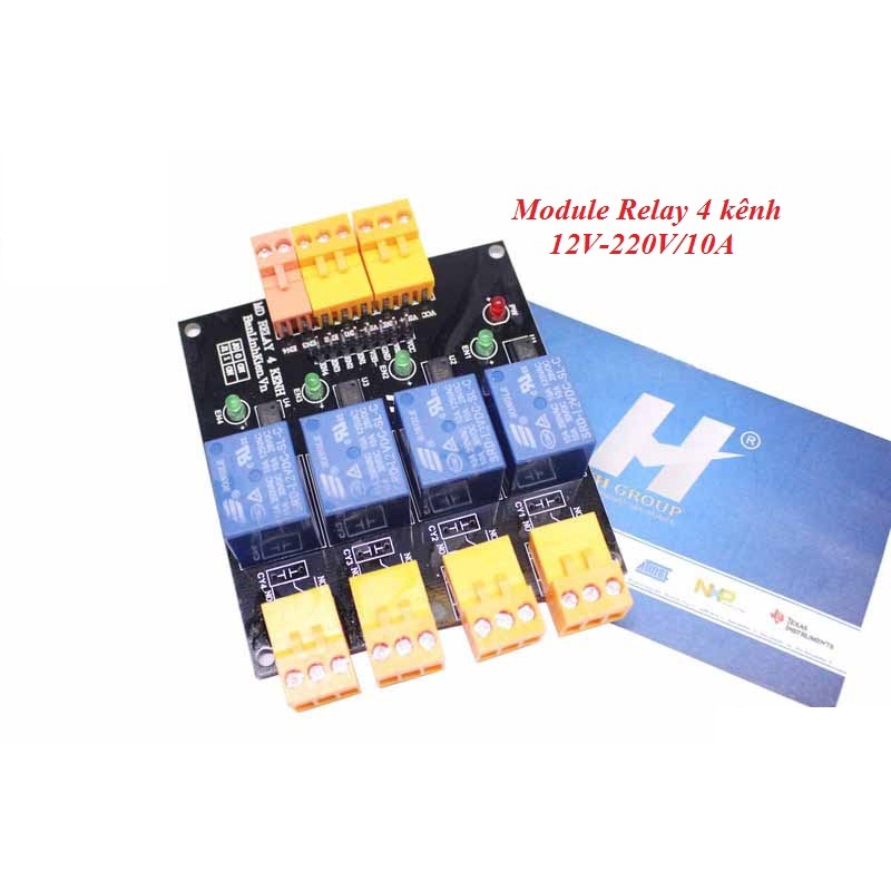 Module Relay 4 Kênh 12V10A RL4-1210 | Shopee Việt Nam