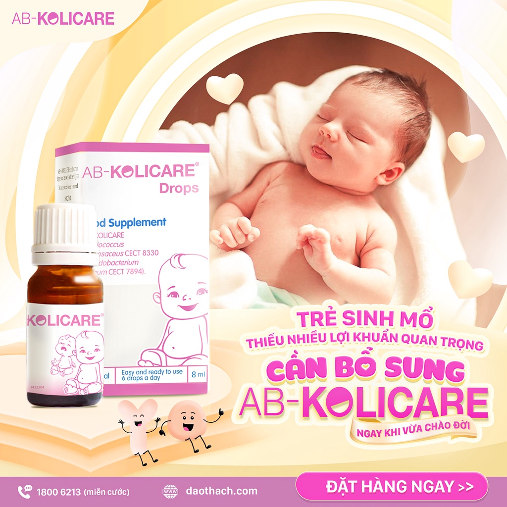 Mua Men Vi Sinh AB - Kolicare Cho Trẻ Táo Bón Lười Bú Chậm Tăng Cân và ...