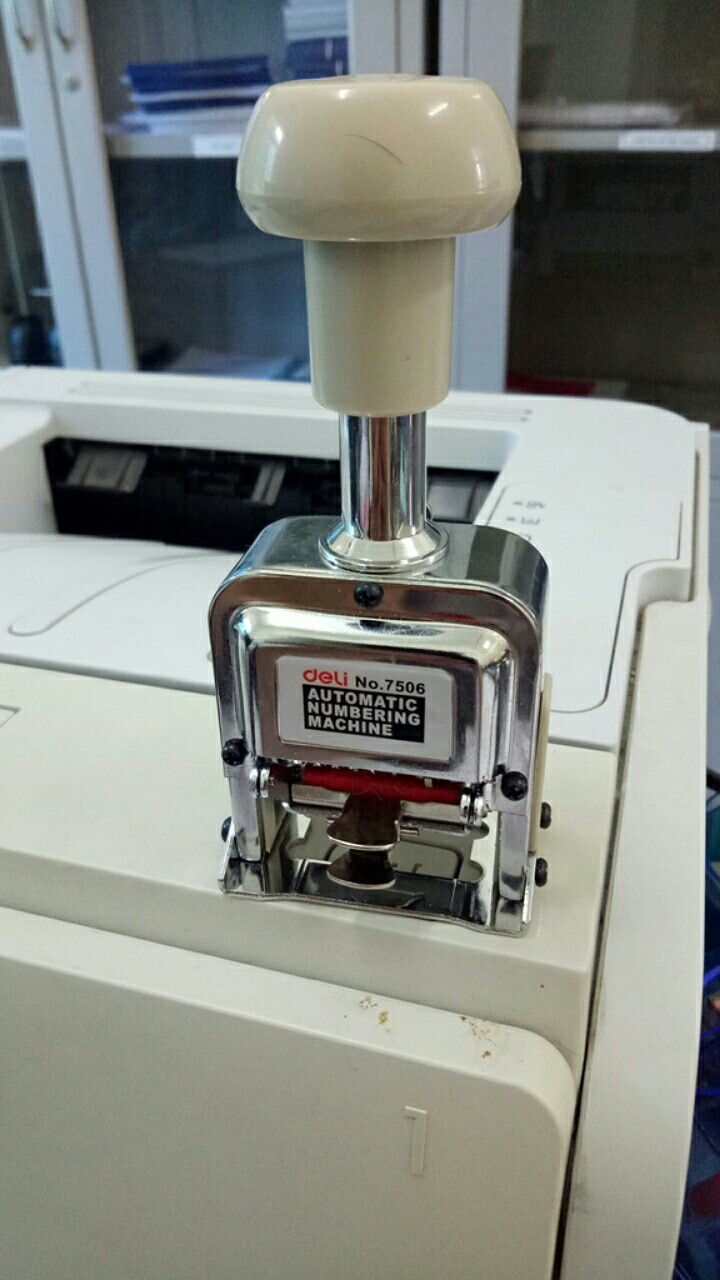 Dấu nhảy số tự động 6 số Deli 7506 dùng đóng số thứ tự, đánh số trang ...