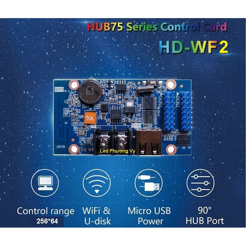 Mua Card HD WF2 (USB, Wifi) điều khiển Led ma trận Full color - Thay ...