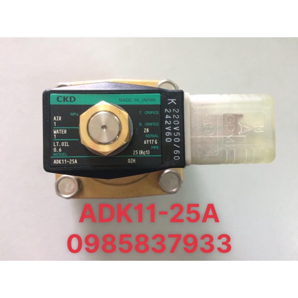Van điện từ ADK11-25A CKD Nhật dùng đóng mở các cửa theo tín hiệu điện ...
